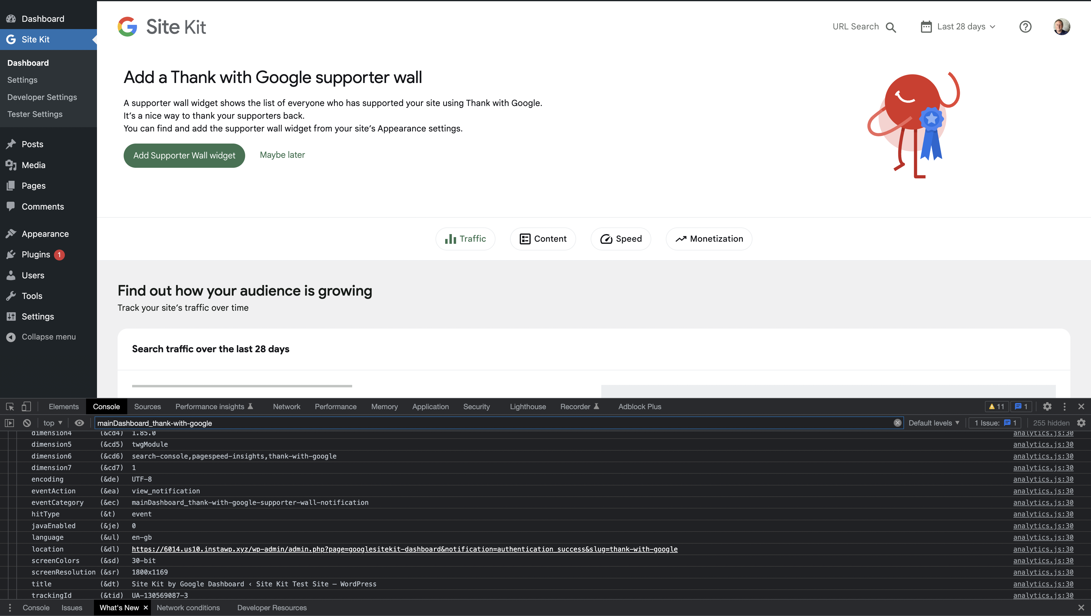Implement TwG custom GA events for supporter wall banner notification · Issue #6014 · google ...