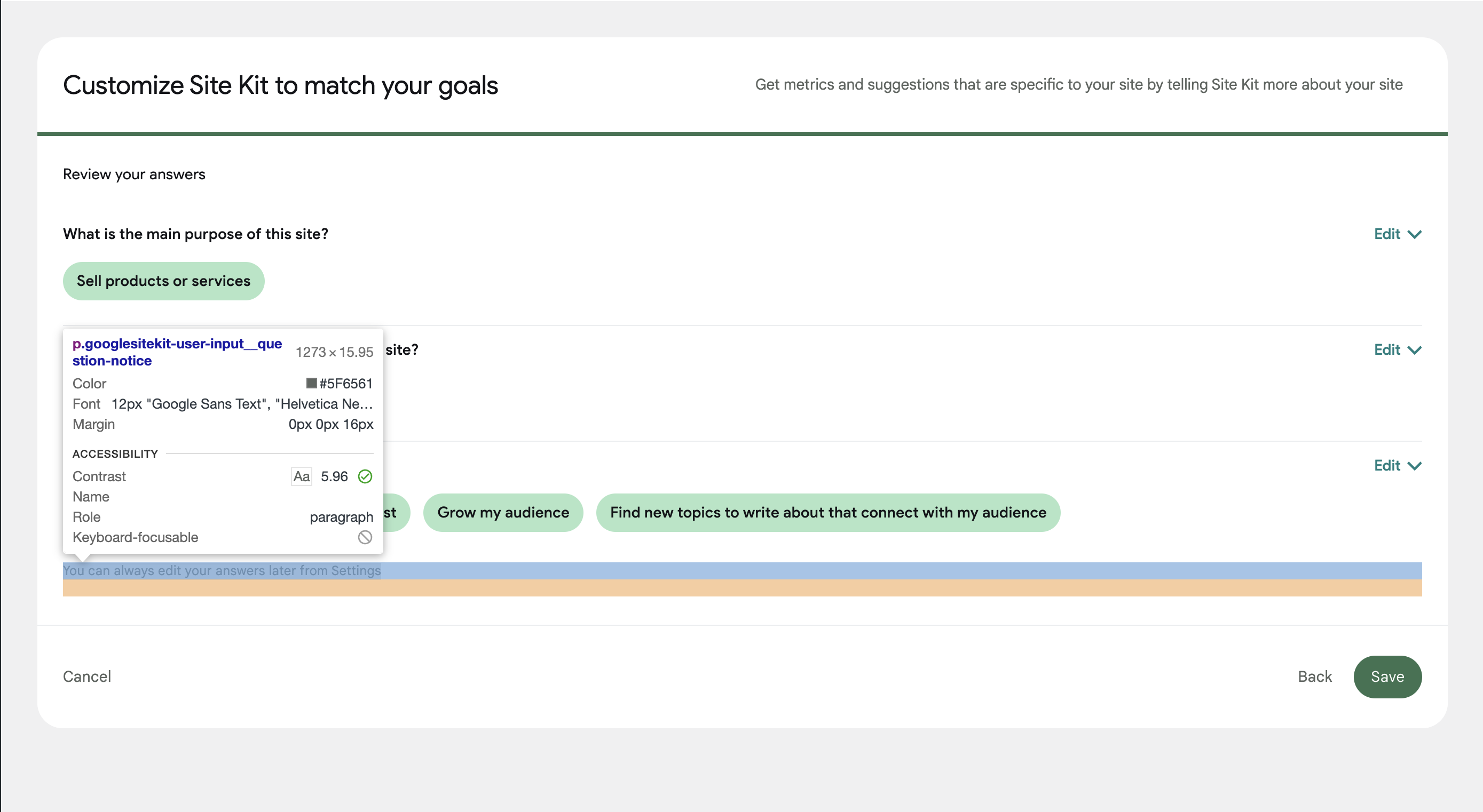 Implement new design for Review screen of User Input page with the new Inline Edit interface ...