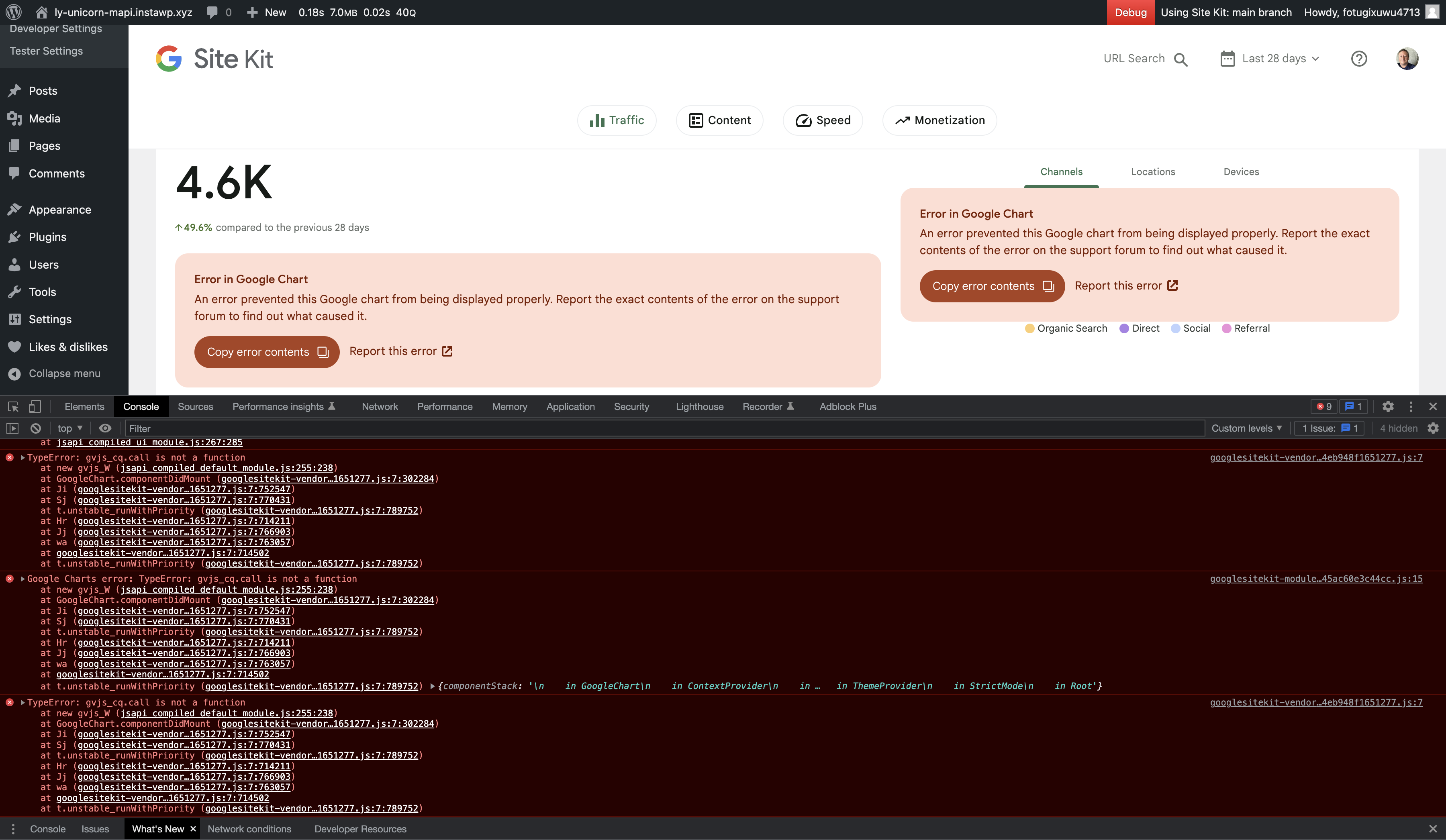Enhance stability of Google charts on WP dashboard · Issue #6439 · google/site-kit-wp · GitHub
