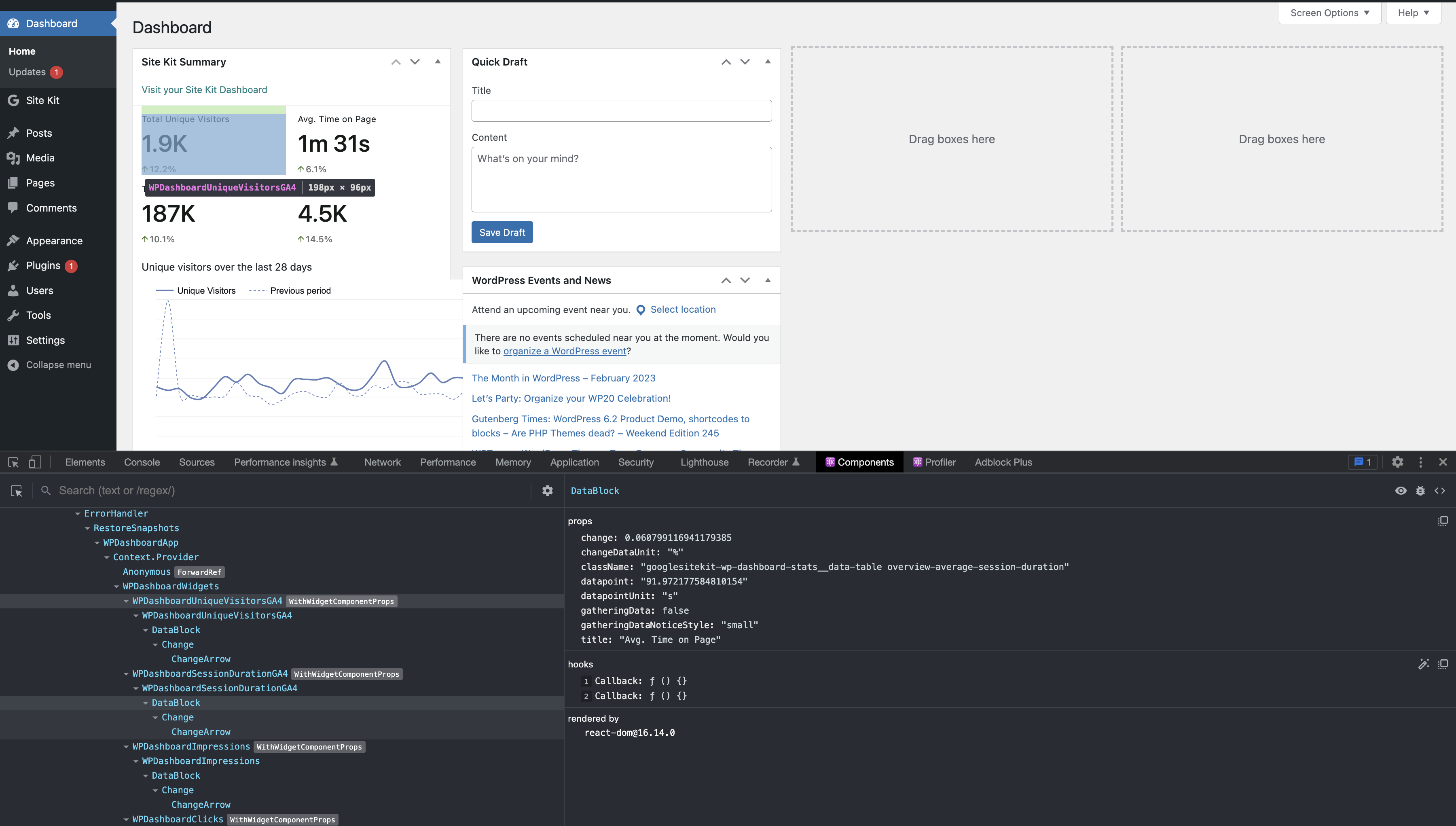 Conditionally render GA4 metrics in SK WP dashboard widget · Issue #6222 · google/site-kit-wp ...