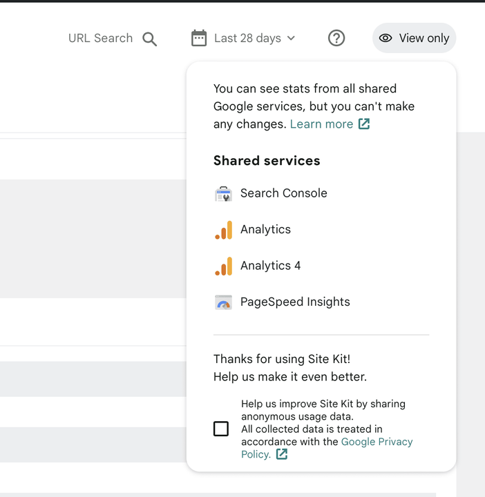 Both Analytics modules appearing in shared services under view only menu · Issue #6862 · google ...