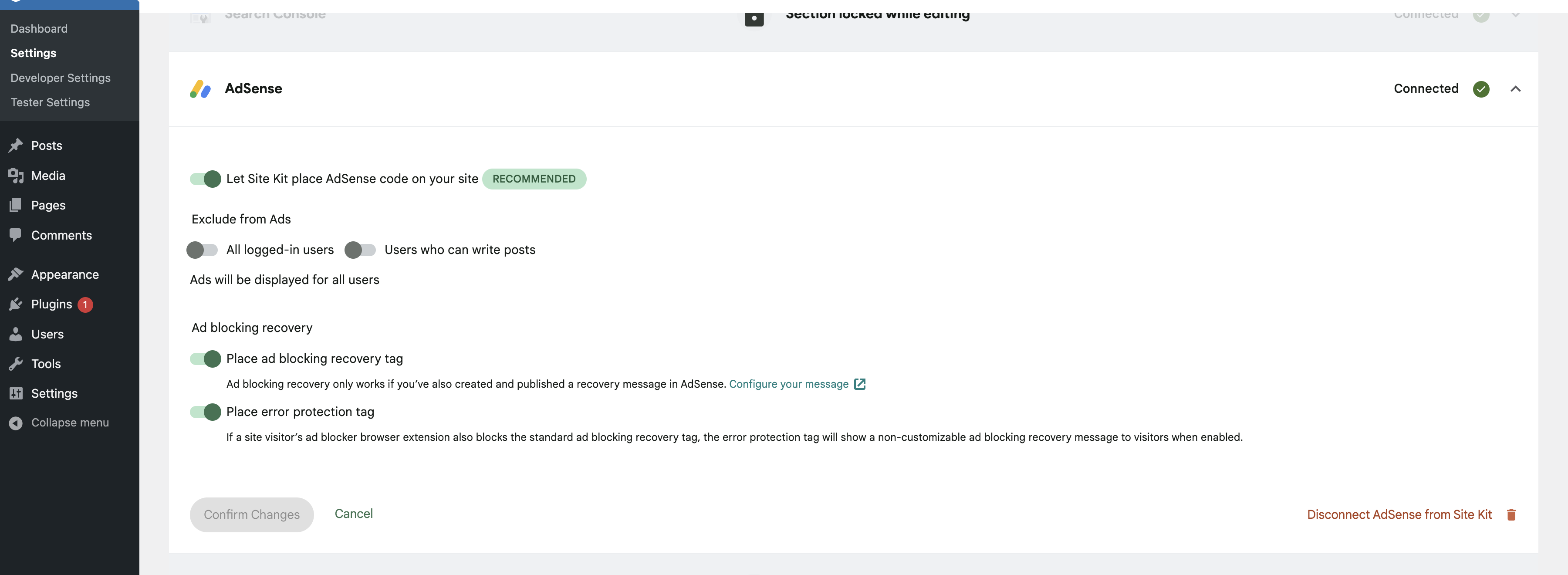 Introduce Setting toggles for Ad blocking recovery tags in AdSense ...