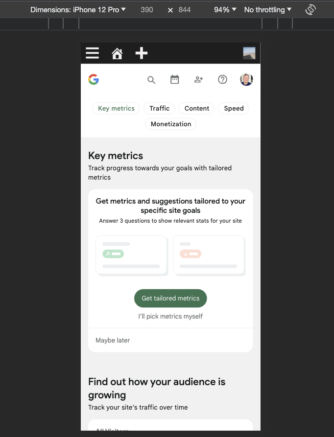 Remove Change Metrics link from above Key Metrics Setup CTA · Issue #7740 · google/site-kit-wp ...