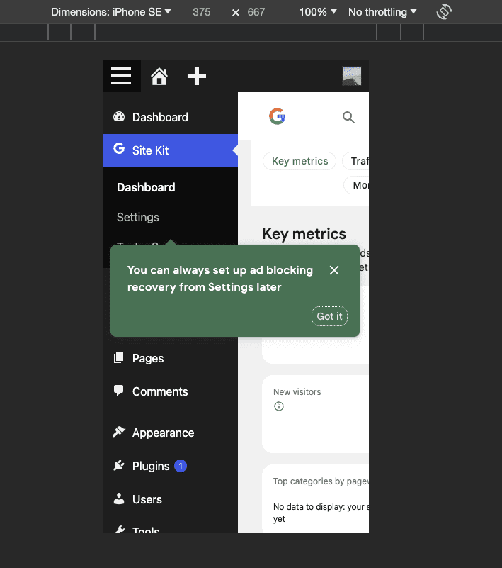 Admin menu tooltip does not work properly on mobile as of WP 6.4 ...