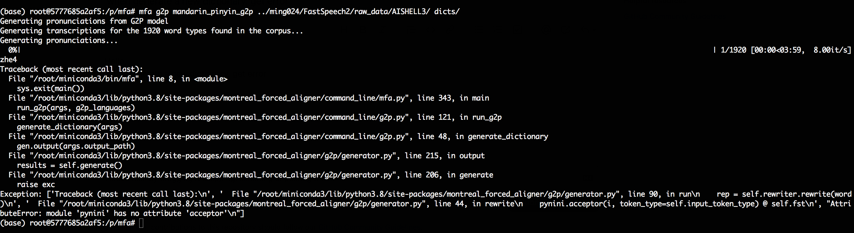 when generate a new dictionary, get error · Issue #238 · MontrealCorpusTools/Montreal-Forced ...