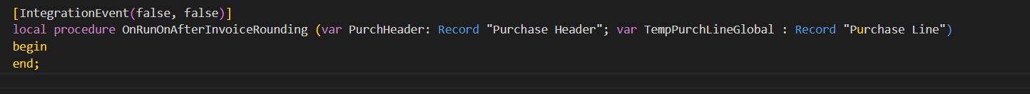 [Event Request] Codeunit 90 Purch.-Post - OnRunOnAfterInvoiceRounding · Issue #10086 · microsoft ...