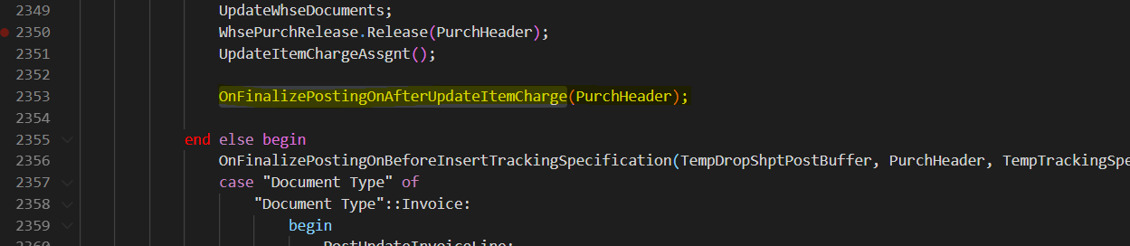 [Event Request] Codeunit 90 Purch.-Post - OnFinalizePostingOnAfterUpdateItemCharge · Issue ...