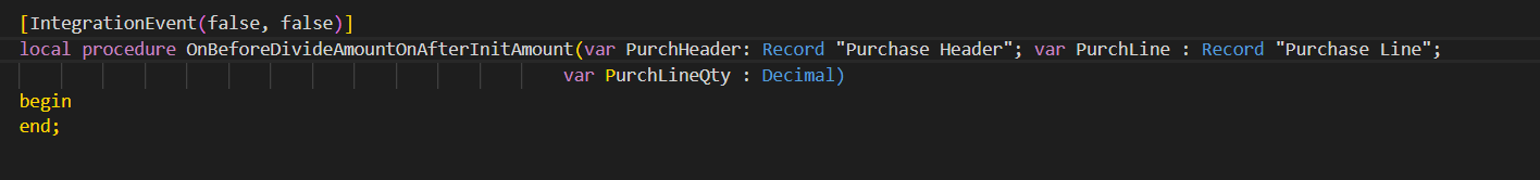 [Event Request] Codeunit 90 Purch.-Post - OnBeforeDivideAmountOnAfterInitAmout · Issue #10141 ...