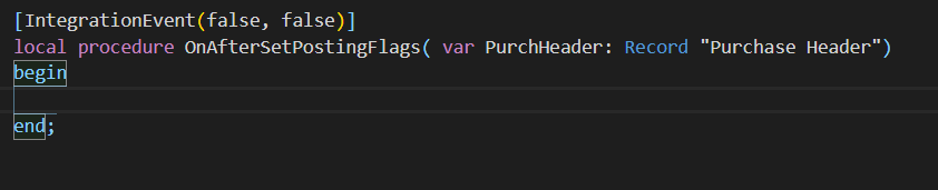 [Event Request] Codeunit 90 Purch.-Post - OnAfterSetPostingFlags · Issue #10161 · microsoft ...