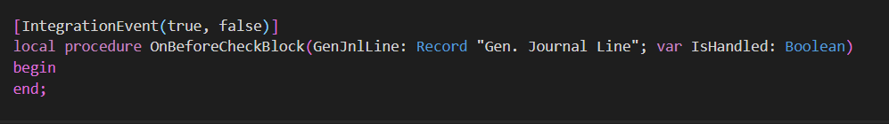 [Event Request] Codeunit 12 Gen. Jnl.-Post Line - OnBeforeCheckBlock · Issue #10253 · microsoft ...