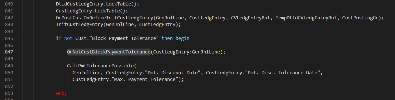 [Event Request] Codeunit 12 Gen. Jnl.-Post Line - OnNotCustBlockPaymentTolerance · Issue #10258 ...