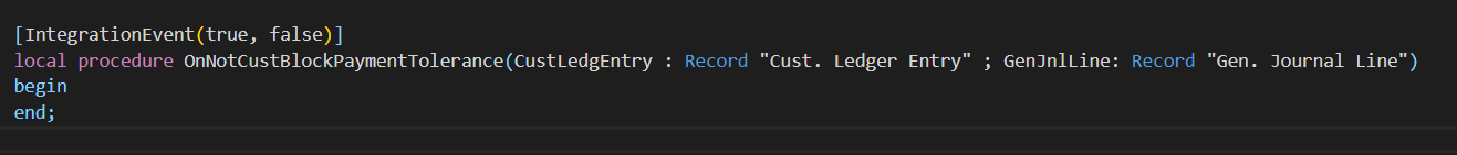 [Event Request] Codeunit 12 Gen. Jnl.-Post Line - OnNotCustBlockPaymentTolerance · Issue #10258 ...