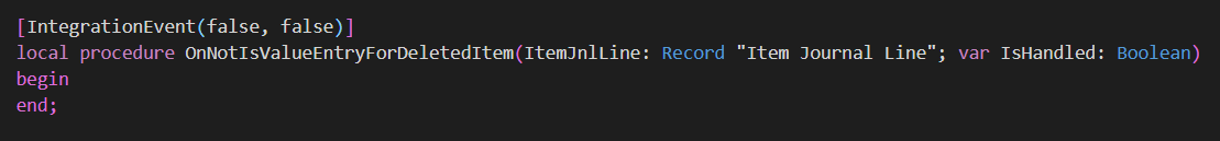 [Event Request] Codeunit 21 Item Jnl.-Check Line - OnNotIsValueEntryForDeletedItem · Issue ...