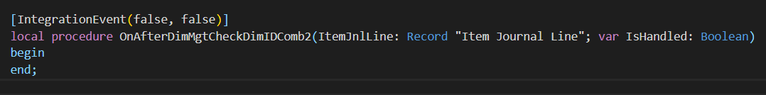 [Event Request] Codeunit 21 Item Jnl.-Check Line - OnAfterDimMgtCheckDimIDComb2 · Issue #10312 ...
