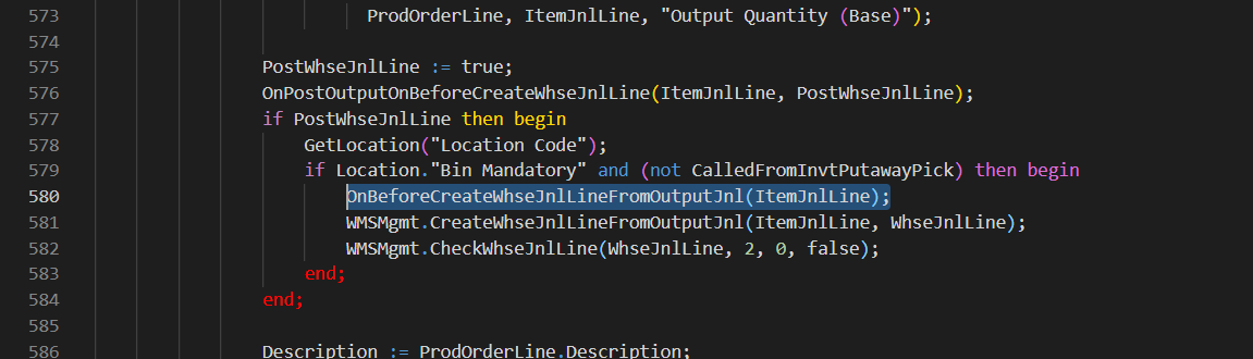 [Event Request] Codeunit 22 Item Jnl.-Post Line - OnBeforeCreateWhseJnlLineFromOutputJnl · Issue ...