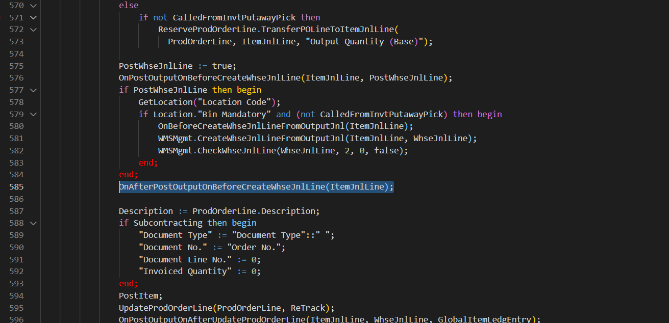 [Event Request] Codeunit 22 Item Jnl.-Post Line - OnAfterPostOutputOnBeforeCreateWhseJnlLine ...
