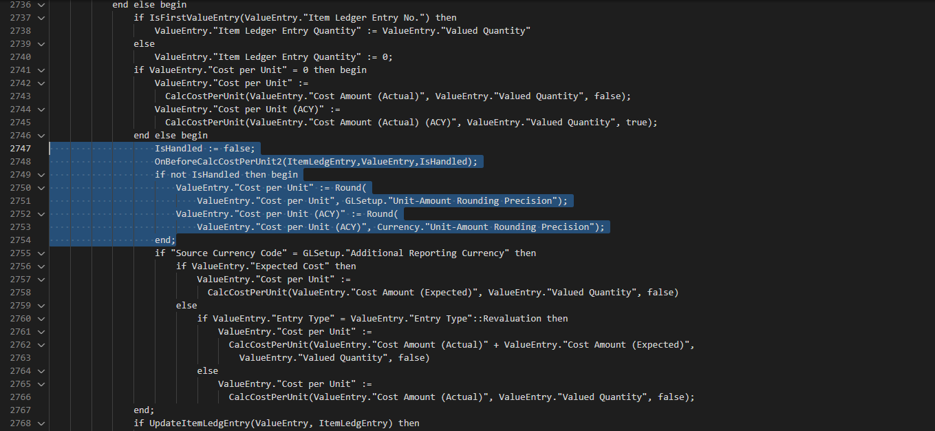 [Event Request] Codeunit 22 Item Jnl.-Post Line - OnBeforeCalcCostPerUnit2 · Issue #10333 ...