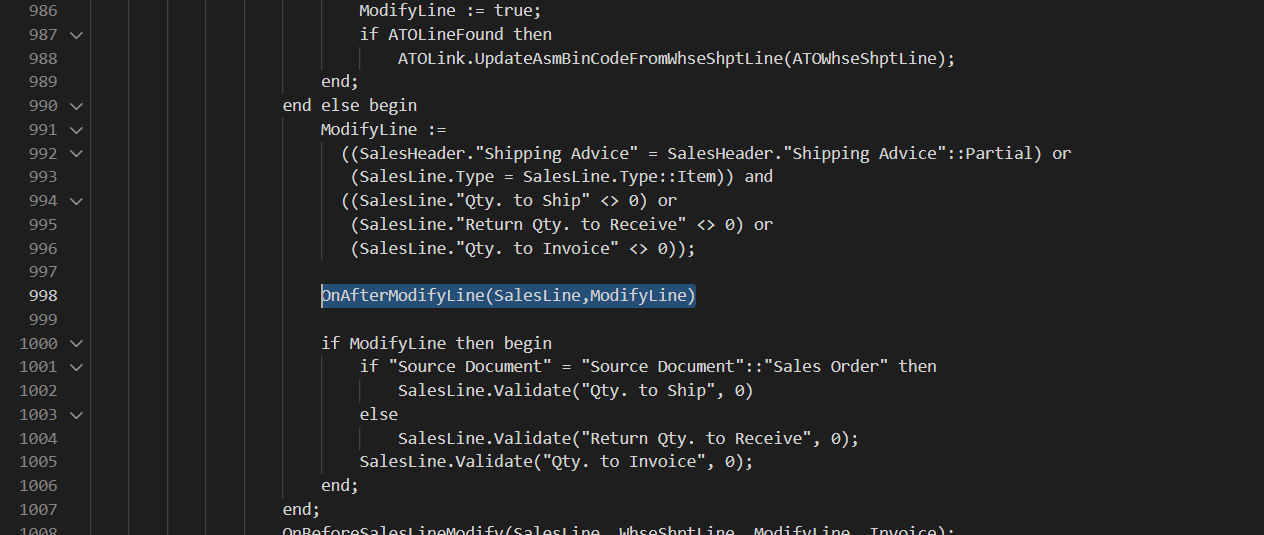 [Event Request] Codeunit 5763 Whse.-Post Shipment - OnAfterModifyLine · Issue #10571 · microsoft ...
