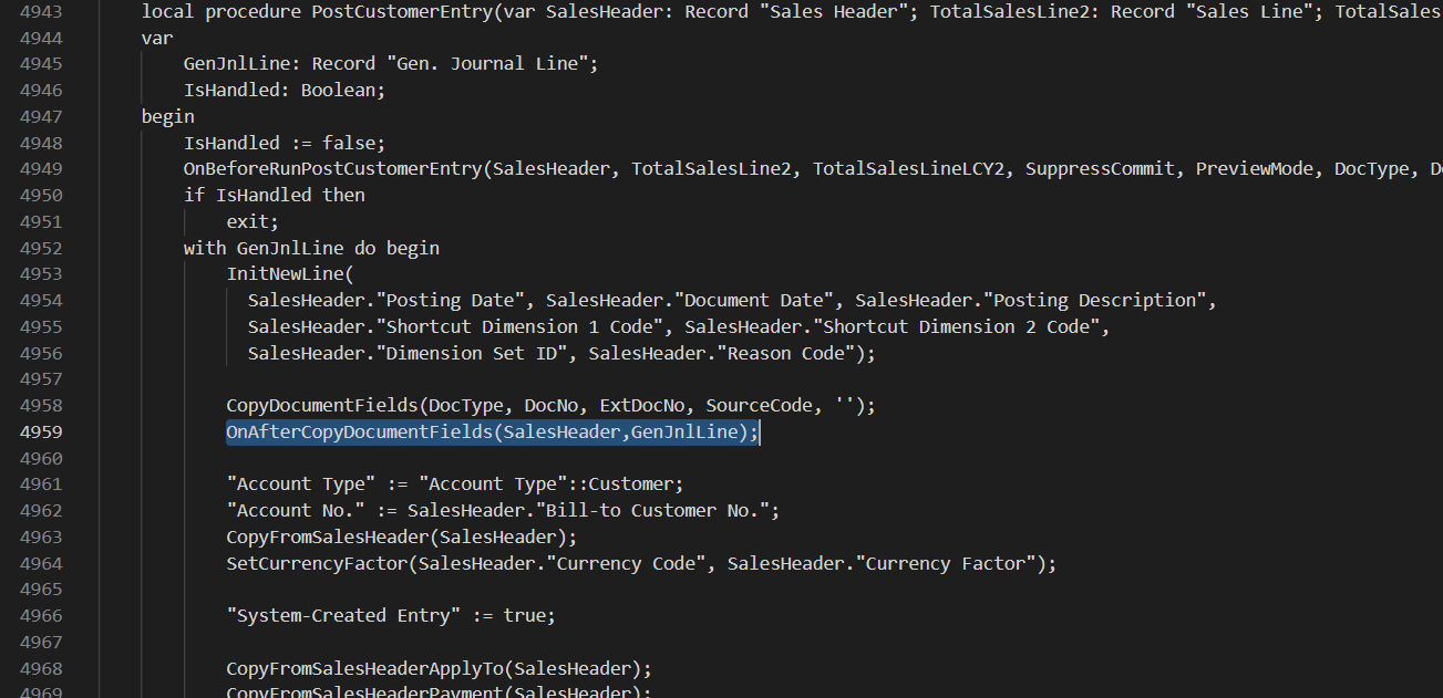 [Event Request] Codeunit 80 Sales Post - OnAfterCopyDocumentFields · Issue #10741 · microsoft ...