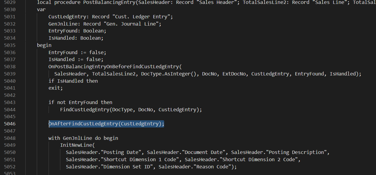 [Event Modification] Codeunit 80 Sales.-Post - OnAfterFindCustLedgEntry · Issue #10746 ...