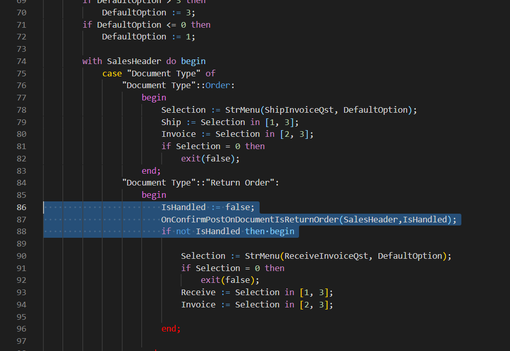 [Event Request] Codeunit 81 - Sales-Post (Yes/No) - OnConfirmPostOnDocumentIsReturnOrder · Issue ...
