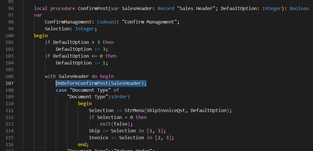 Codeunit 82 Sales-Post + Print - OnBeforeConfirmPost · Issue #10843 · microsoft/ALAppExtensions ...