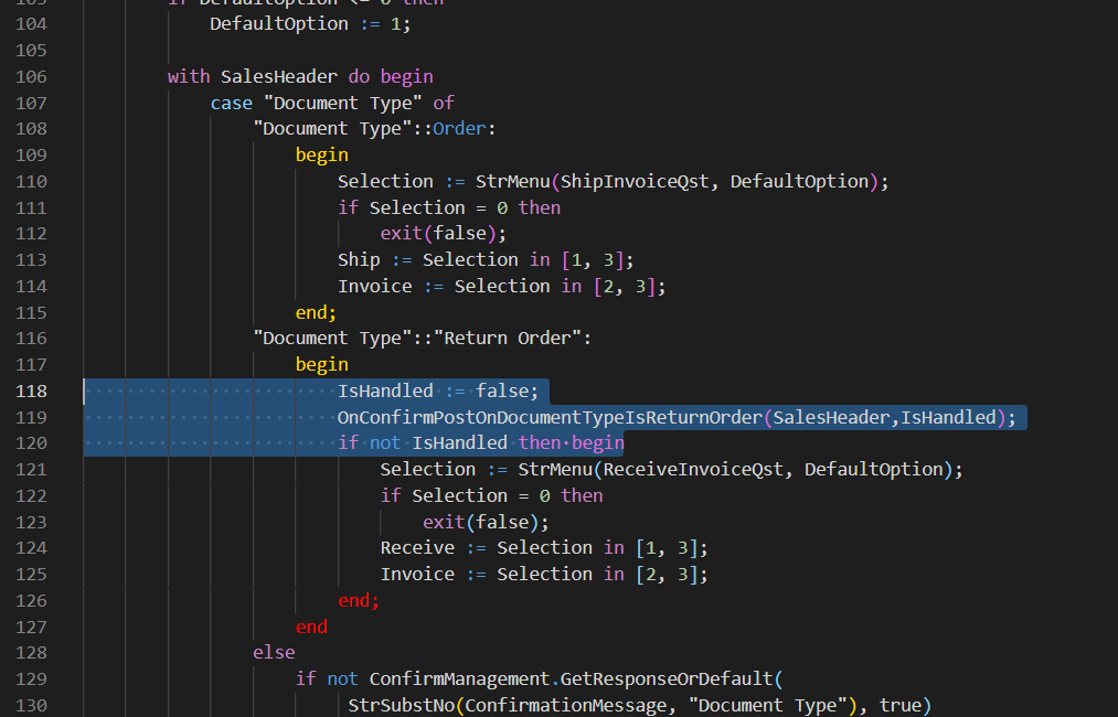 Codeunit 82 Sales-Post + Print - OnConfirmPostOnDocumentTypeIsReturnOrder · Issue #10845 ...