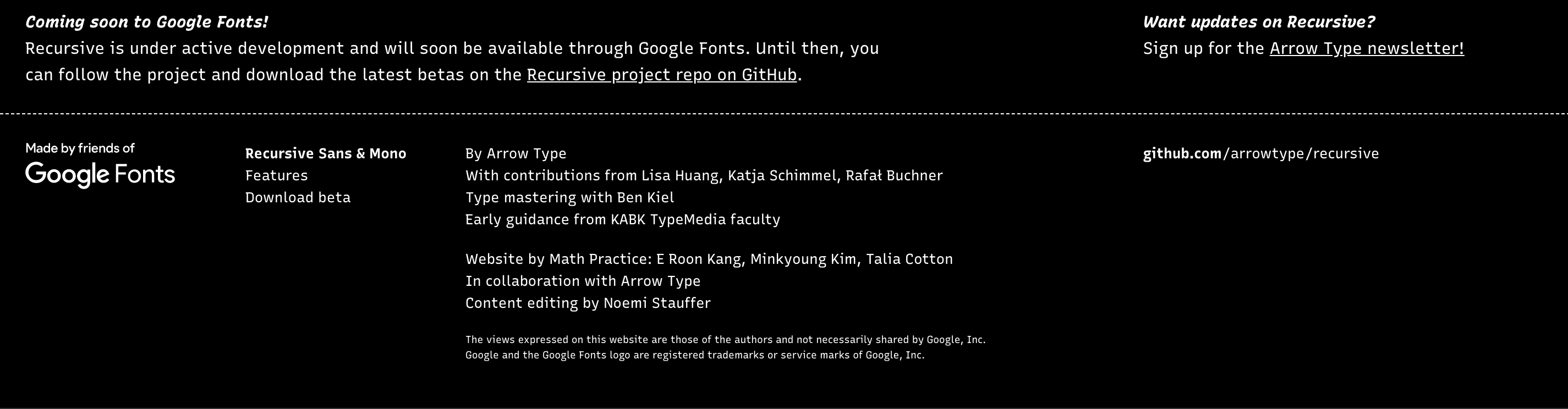 Add Kabisa to footer credits · Issue #53 · arrowtype/recursive-minisite · GitHub