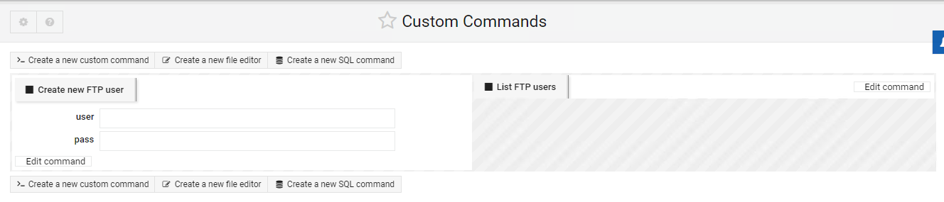 Custom Commands Input Fields Alignment Issue For Users Without Permission To Create New Commands