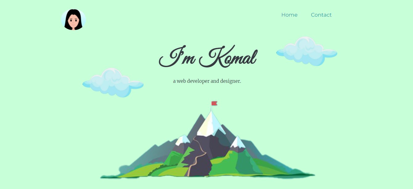 GitHub - komalindoria/Portfolio-Website