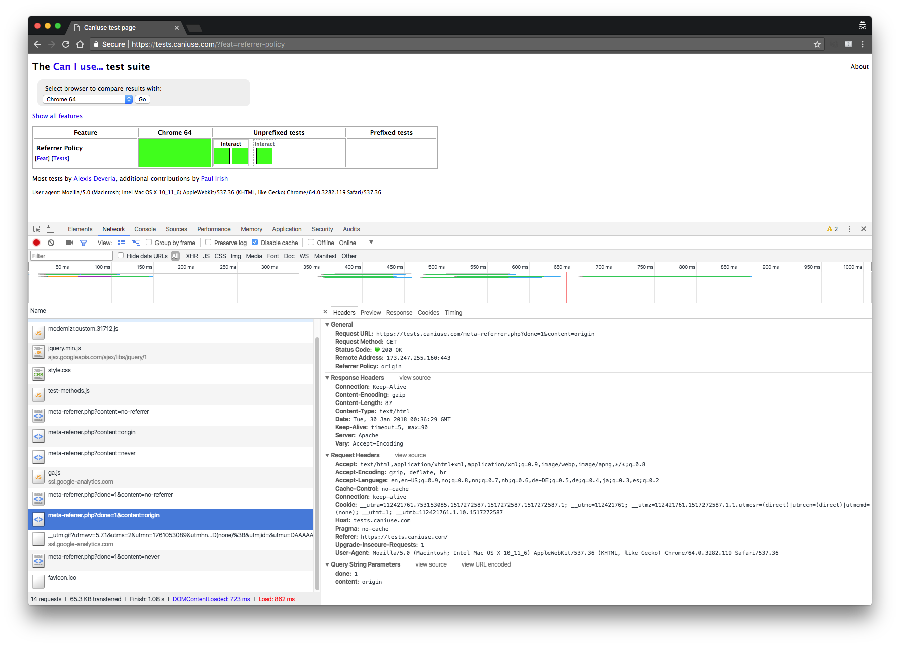 Referrer policy incorrectly listed as supported on IE11 · Issue #4039 · Fyrd/caniuse · GitHub
