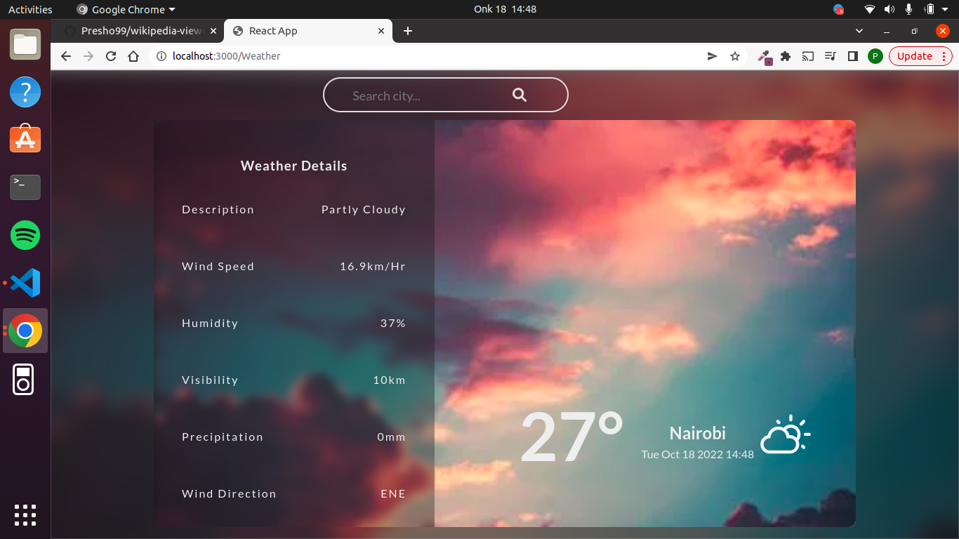 GitHub - Presho99/weather-app