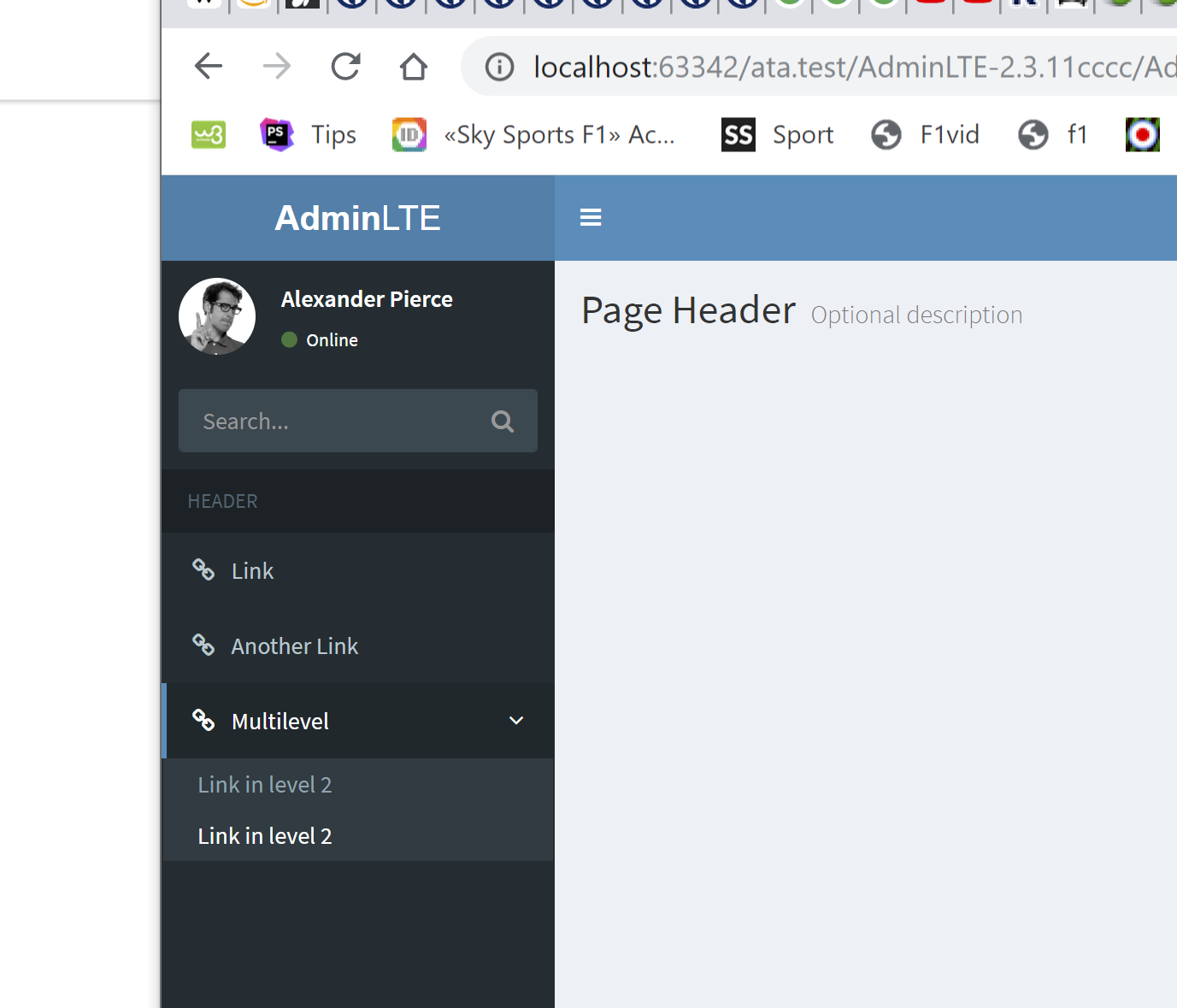 All the starter pages are broken · Issue #2371 · ColorlibHQ/AdminLTE · GitHub