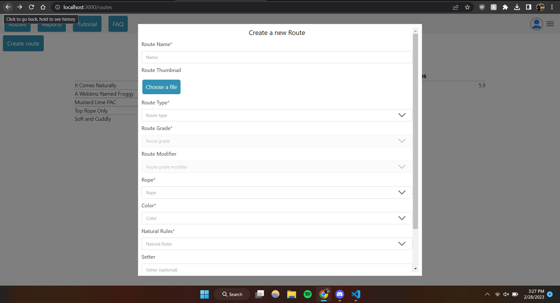 Allow clicking outside of popup to close it (on Create New Route) · Issue #89 · ucf-tower-app ...