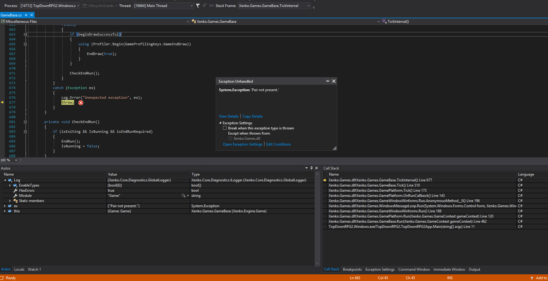 Physics error "Pair not present" - TopDownRPG and Physics Sample · Issue #88 · stride3d/stride ...