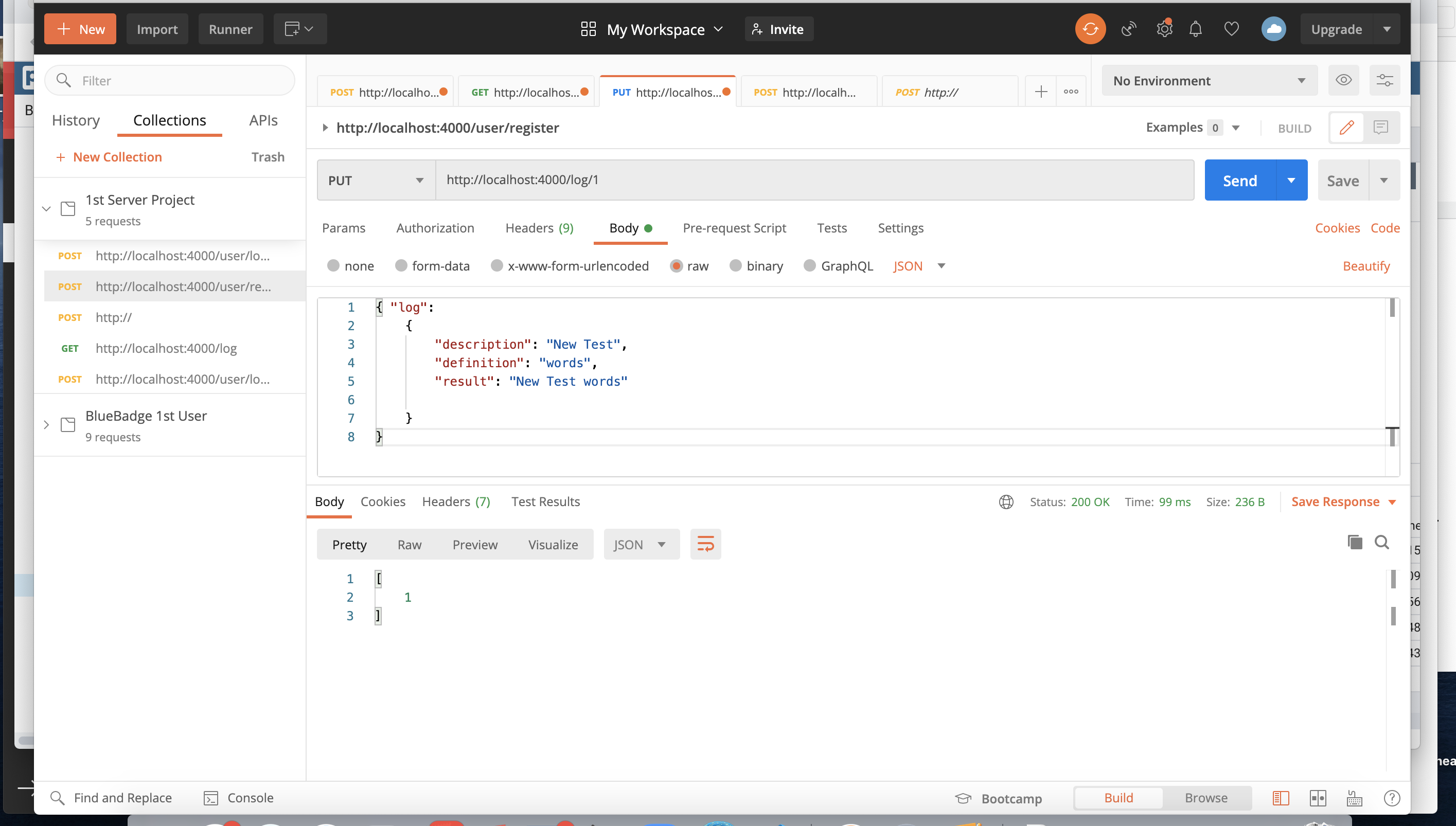 GitHub - teaywilliams/workoutlogserver
