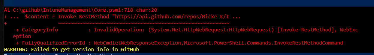 Core.psm1 attempts to run CloudAPI... from github instead of local · Issue #130 · Micke-K ...