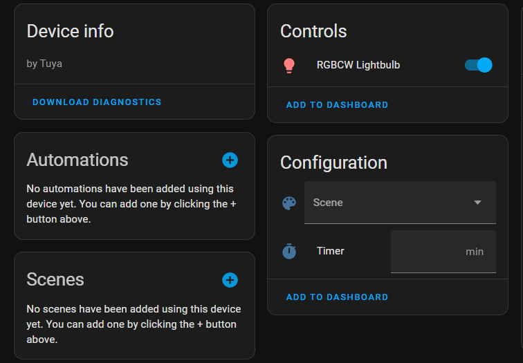 Request support for Lepro Smart Table Lamp · Issue #549 · make-all/tuya-local · GitHub