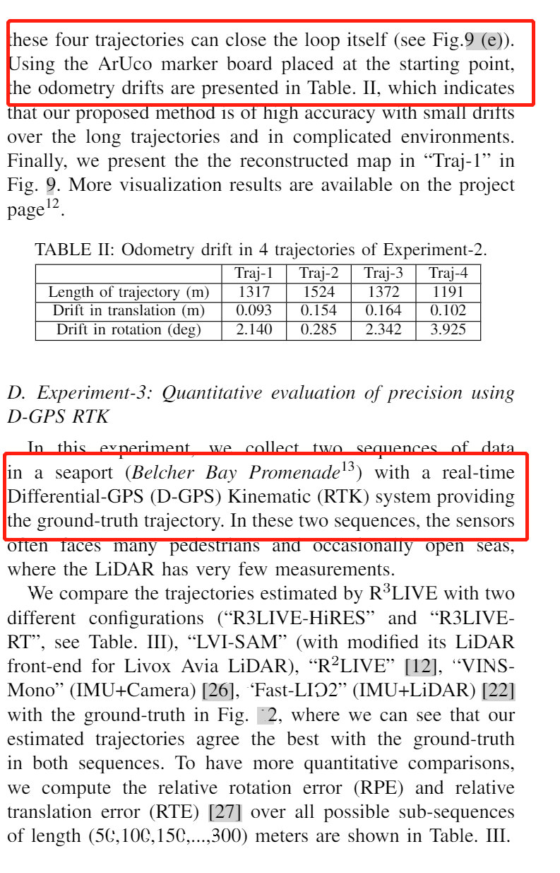 请问下能否提供下这两部分实验的真值 · Issue #162 · hku-mars/r3live · GitHub