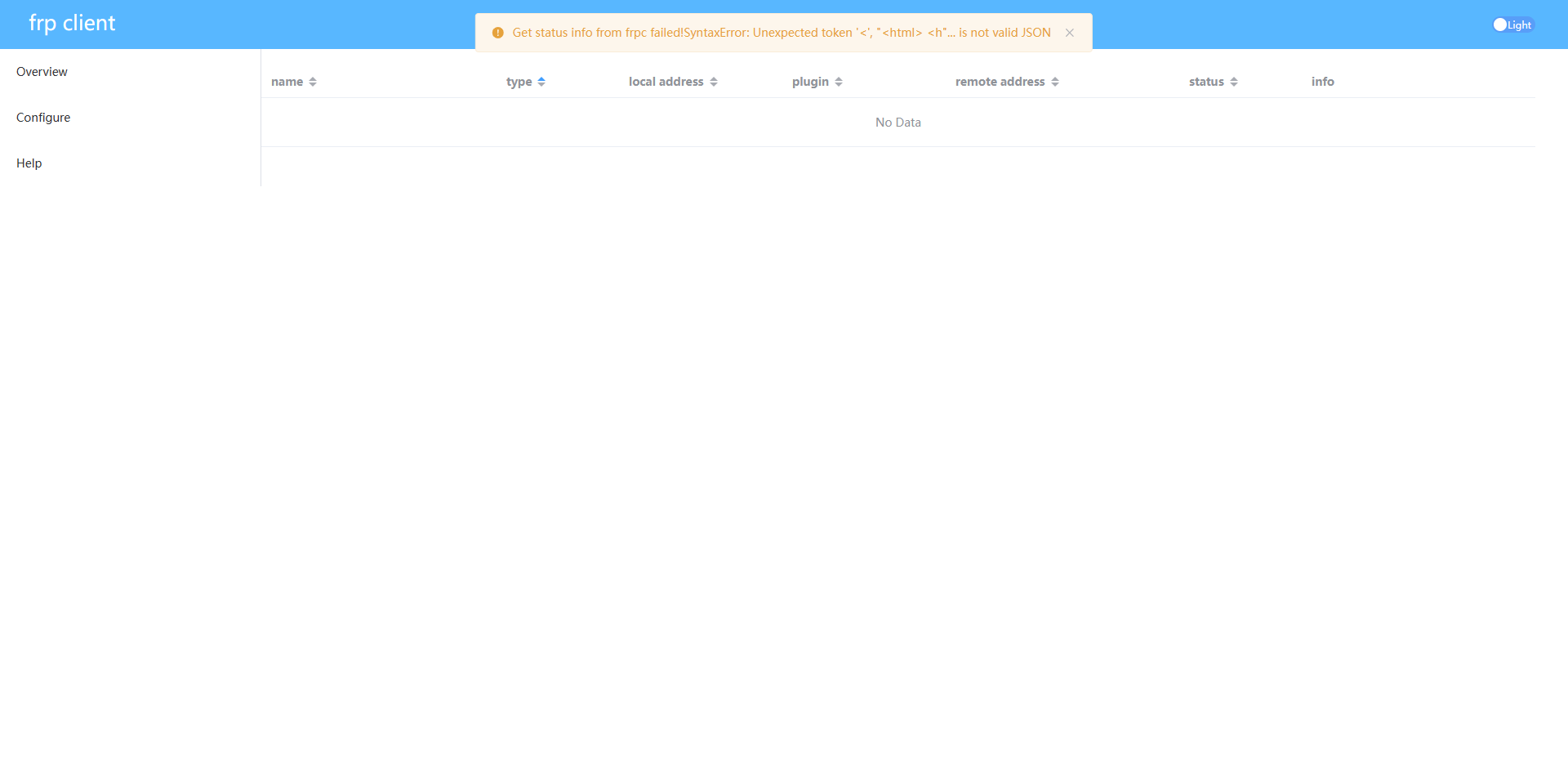 0490客户端界面登录报错 · Issue 3485 · Fatedierfrp · Github