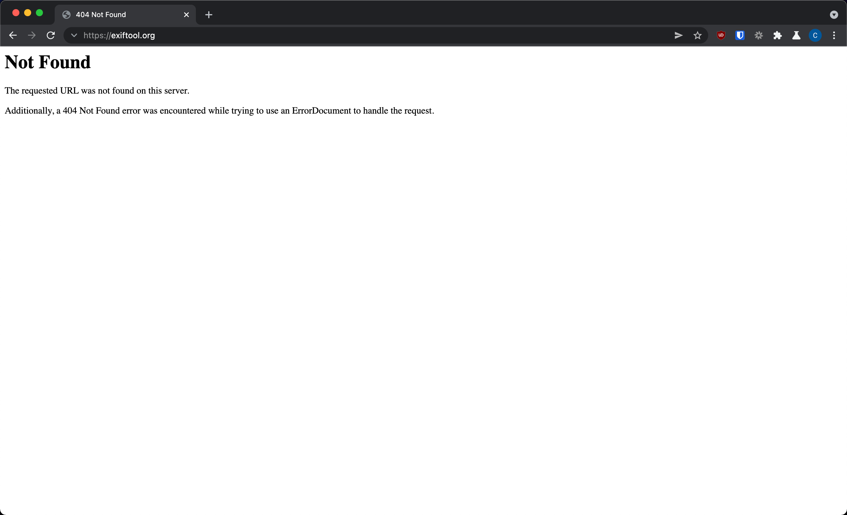 Website not working · Issue #95 · exiftool/exiftool · GitHub