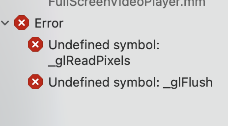 Failed to build iOS app: Undefined symbols for architecture arm64: "_glReadPixels" · Issue #156 ...