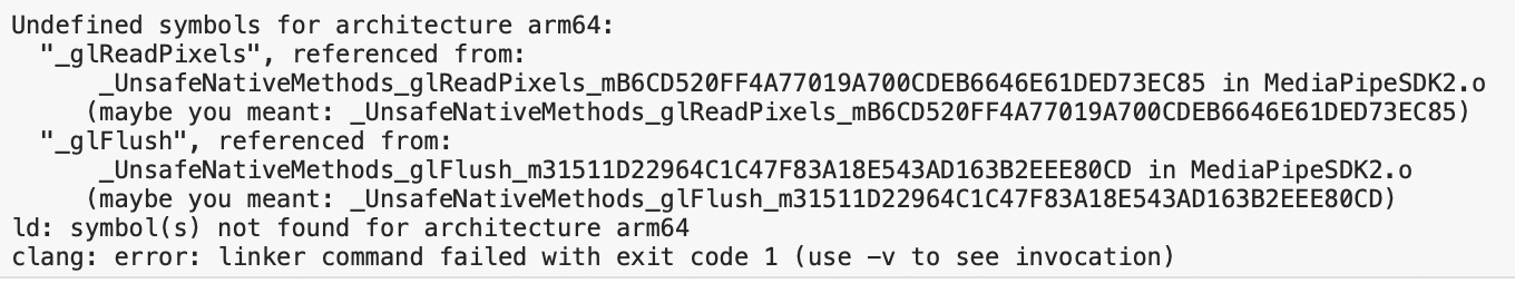 Failed to build iOS app: Undefined symbols for architecture arm64: "_glReadPixels" · Issue #156 ...