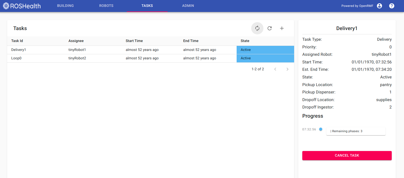 History pane, similar to tasks pane for audits · Issue #552 · open-rmf/rmf-web · GitHub
