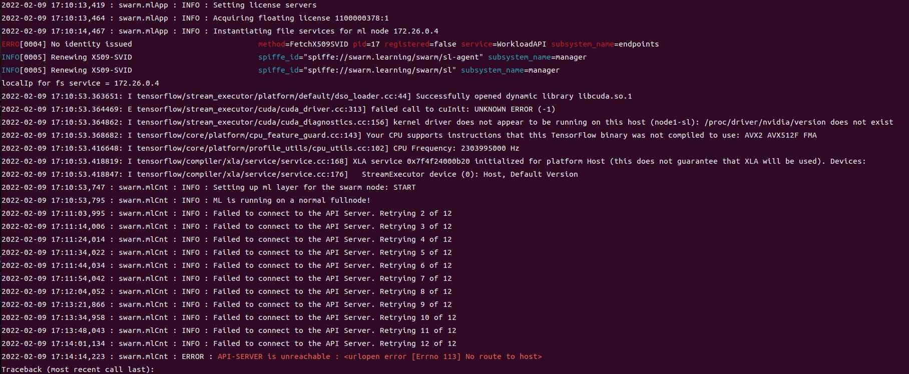 mnist example cannot running properly · Issue #85 · HewlettPackard/swarm-learning · GitHub