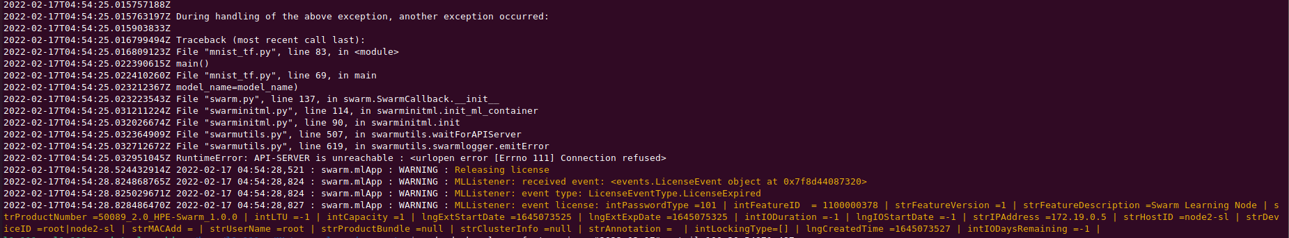 mnist example cannot running properly · Issue #85 · HewlettPackard/swarm-learning · GitHub