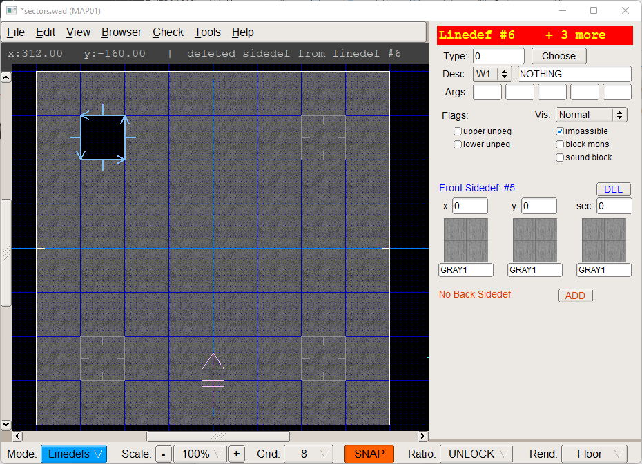 'ADD' back sidedef button missing on Linux build linedef ? · Issue #123 · ioan-chera/eureka ...