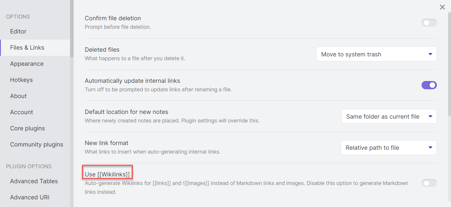 `Wikilink` in Help Documentation · Issue #246 · obsidianmd/obsidian-help · GitHub