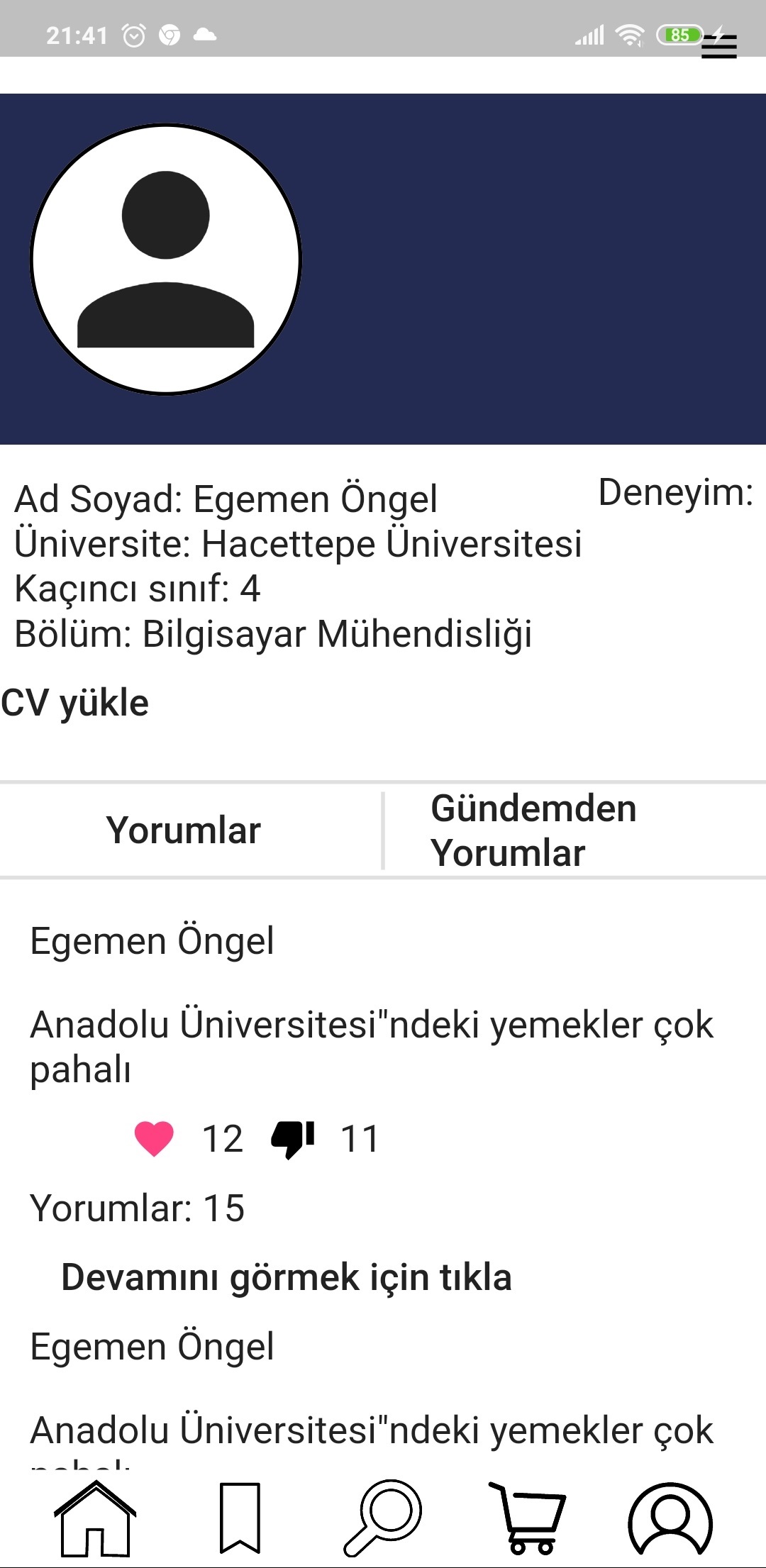 GitHub - egemenongel/unicamp-screenshots