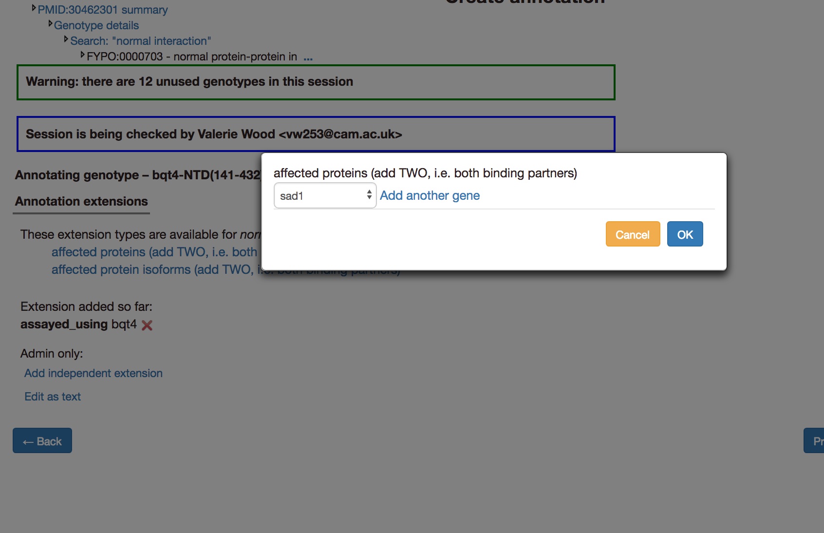 when 2 binding partners are required · Issue #2056 · pombase/canto · GitHub